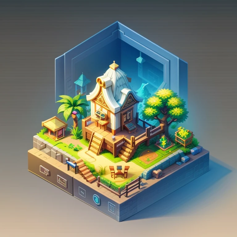 Isometric game assets - SeaArt AI