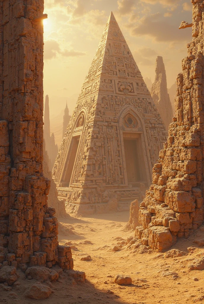 Pyramids inner sides most complex designing and angles - SeaArt AI