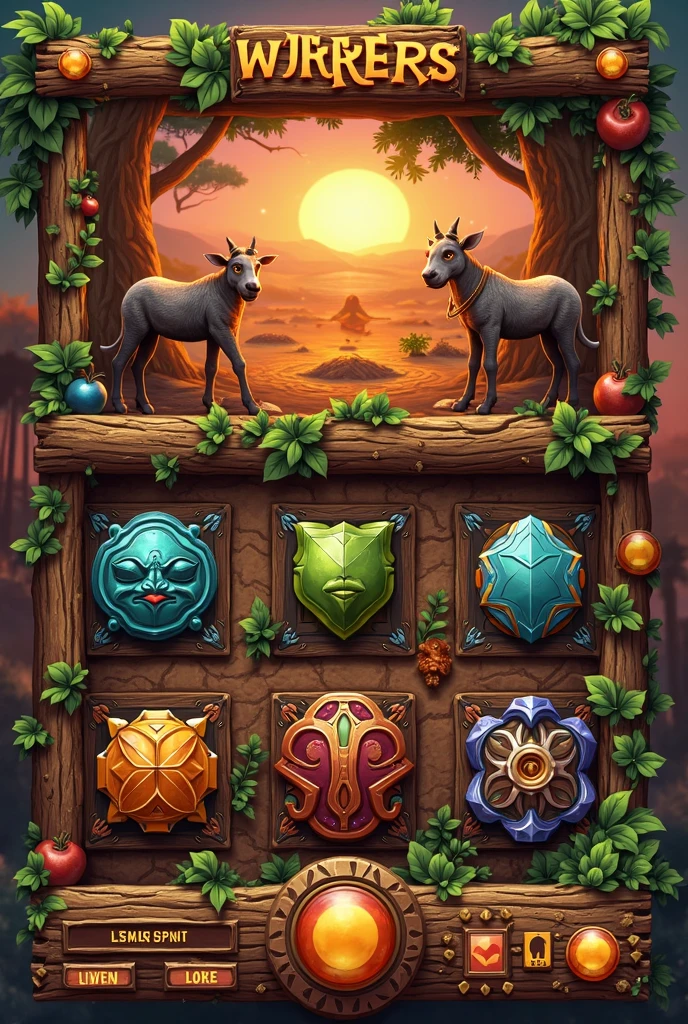 Generate African UI image，emphasize2D , Hand-painted Feeling - SeaArt AI
