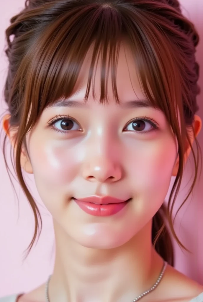 Night pool、Pink neon lighting、 medium saggy breasts、in the pool - SeaArt AI