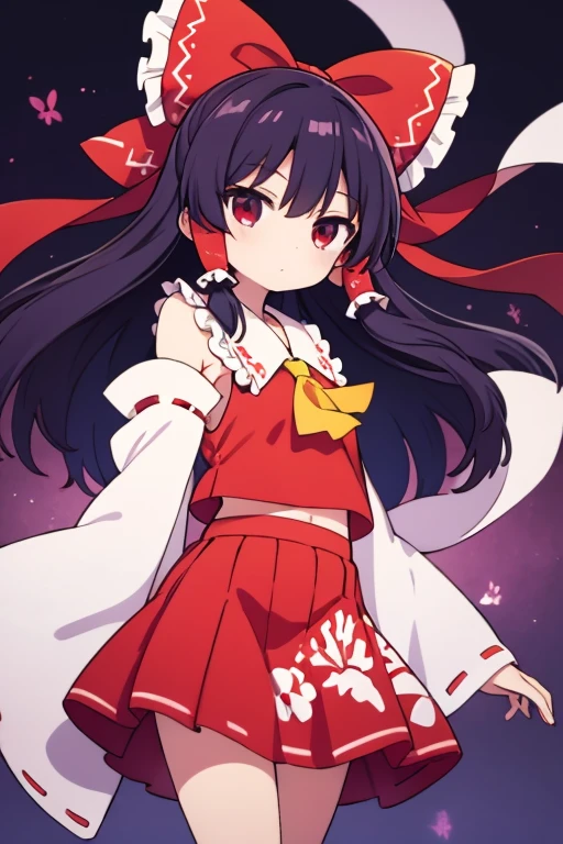 Hakurei Reimu's cool pose - SeaArt AI