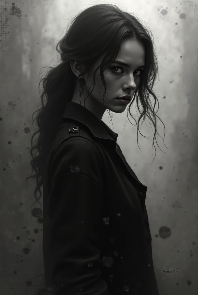 Sigma girl animated blur and black & white - SeaArt AI