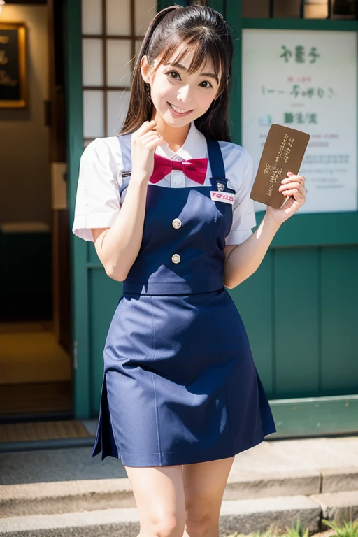 Beautiful girl cute Japanese whimsical waitress student - SeaArt AI