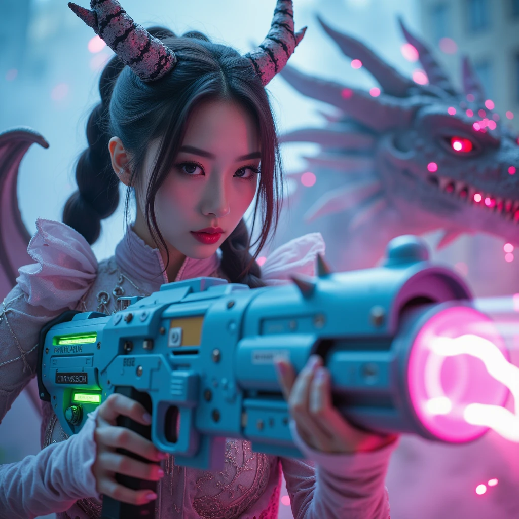 Half body,close view of a dark, imposing A half Japanese and half ...