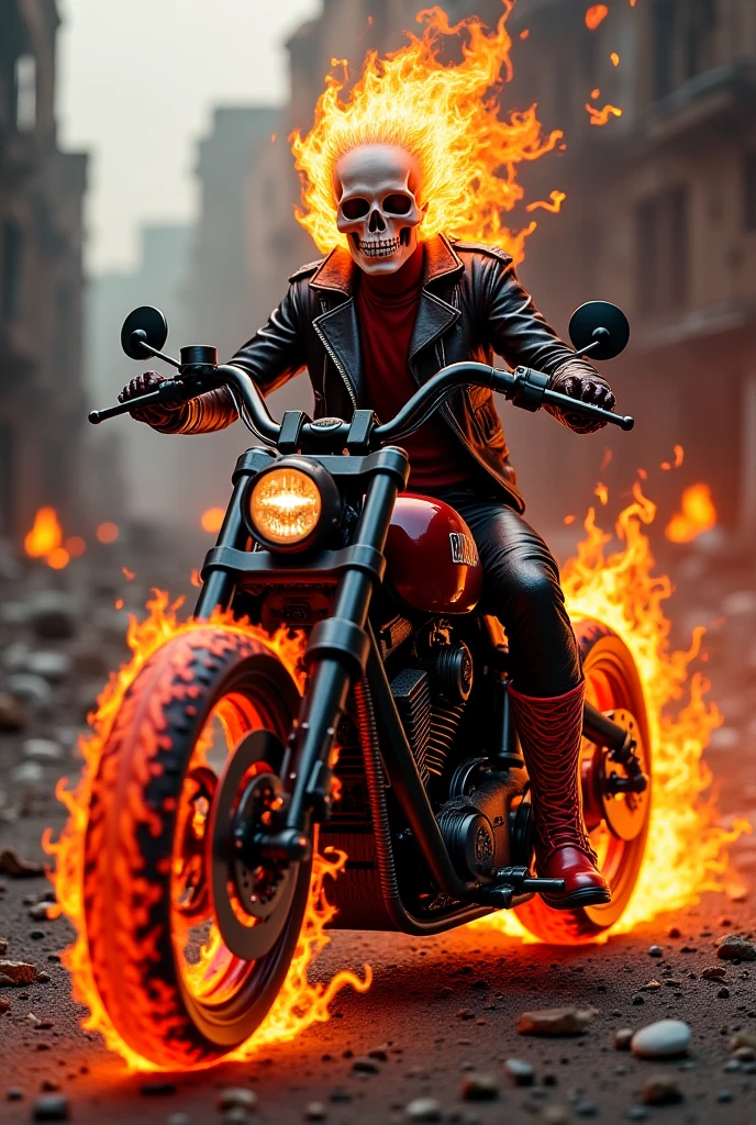 Create this Photo, From a character from Ghost Rider (Women) Skull in ...