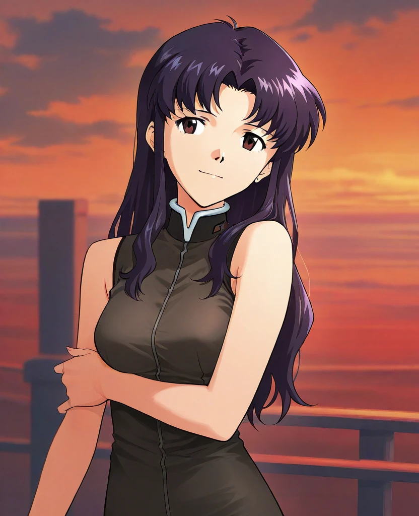 Anime painting、Evangelion、Woman and boy、Katsuragi Misato、Anchor Shinji ...