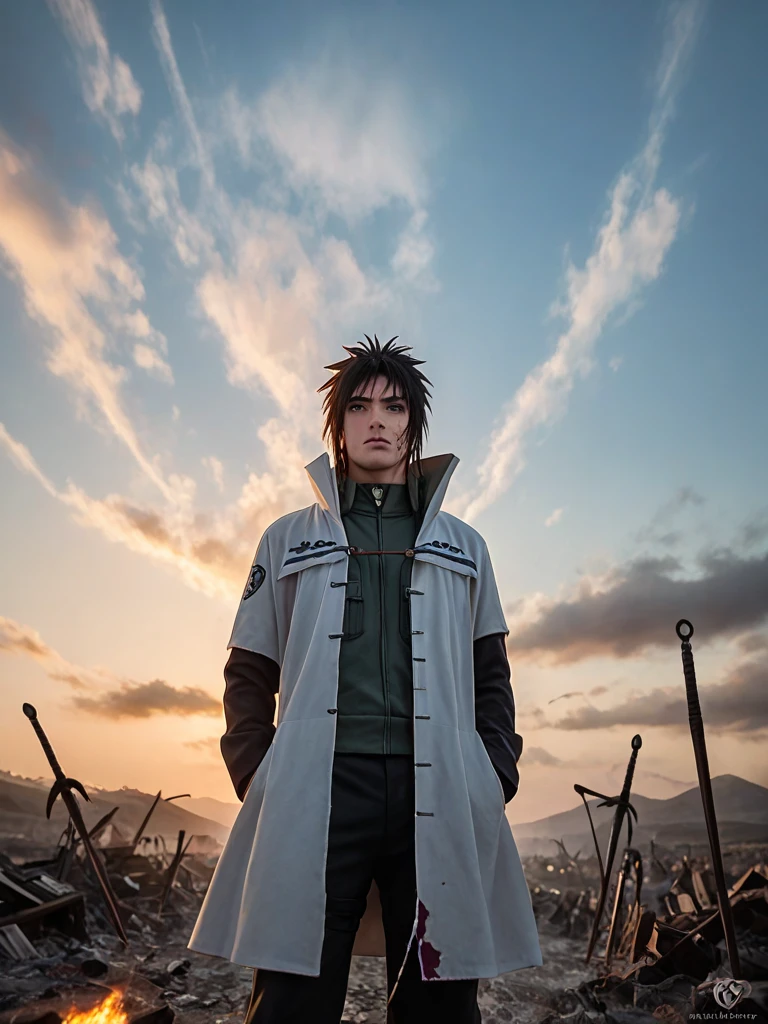 Prompt:** "Minato Namikaze, Fourth Hokage of Konohagakure Village ...