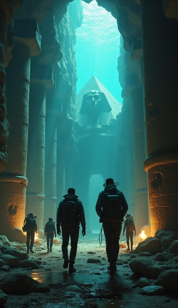 Scientists discovering a city under Egypt's pyramid, an underground ...