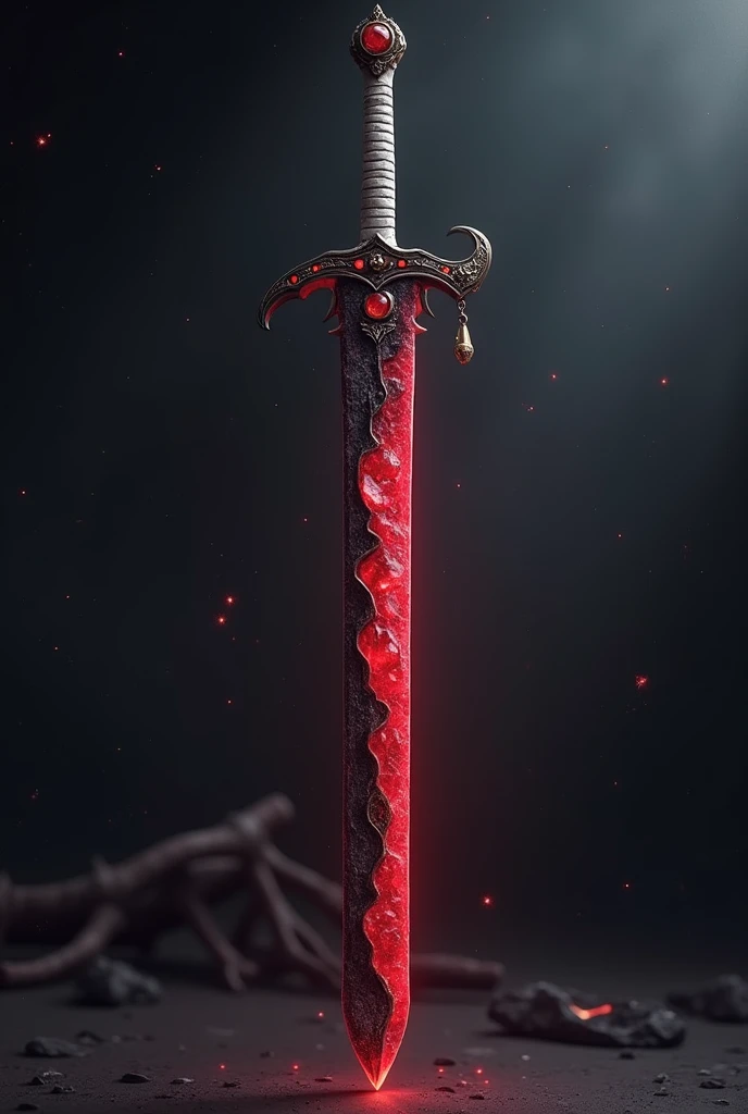 An oriental Chinese sword，It's all like an evil sign of a frozen abyss ...