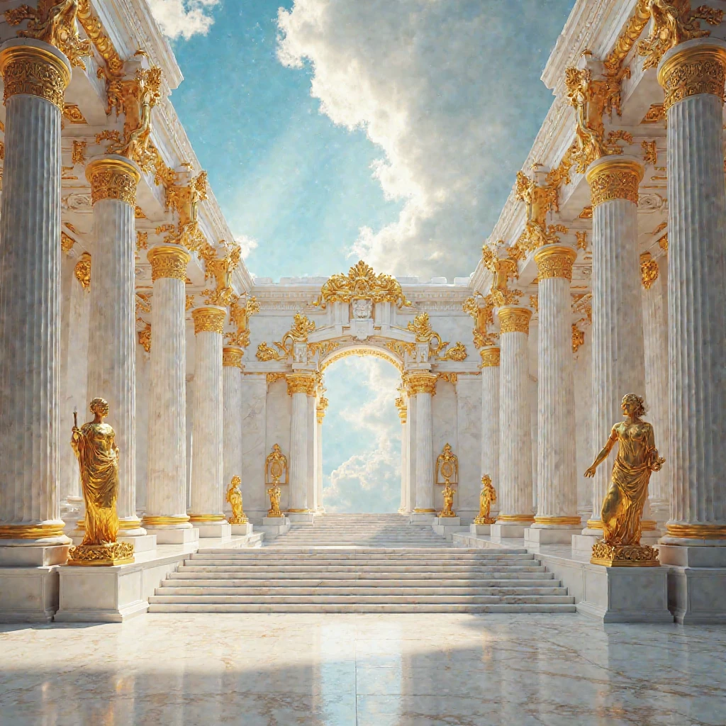 Here is the prompt in Portuguese: "A dazzling view of an opulent ...