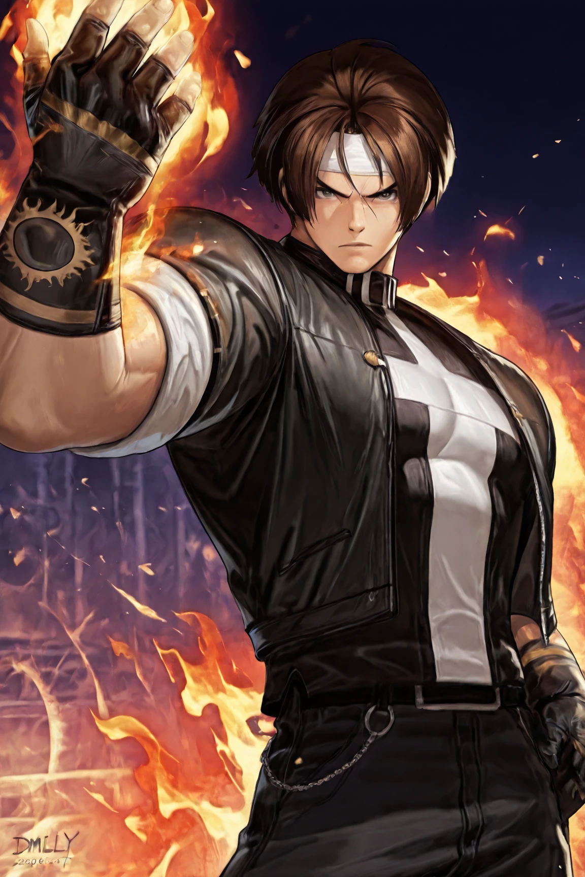 1guy, Kyo Kusanagi from King of Fighters, King of Fighters,cowboy shot ...