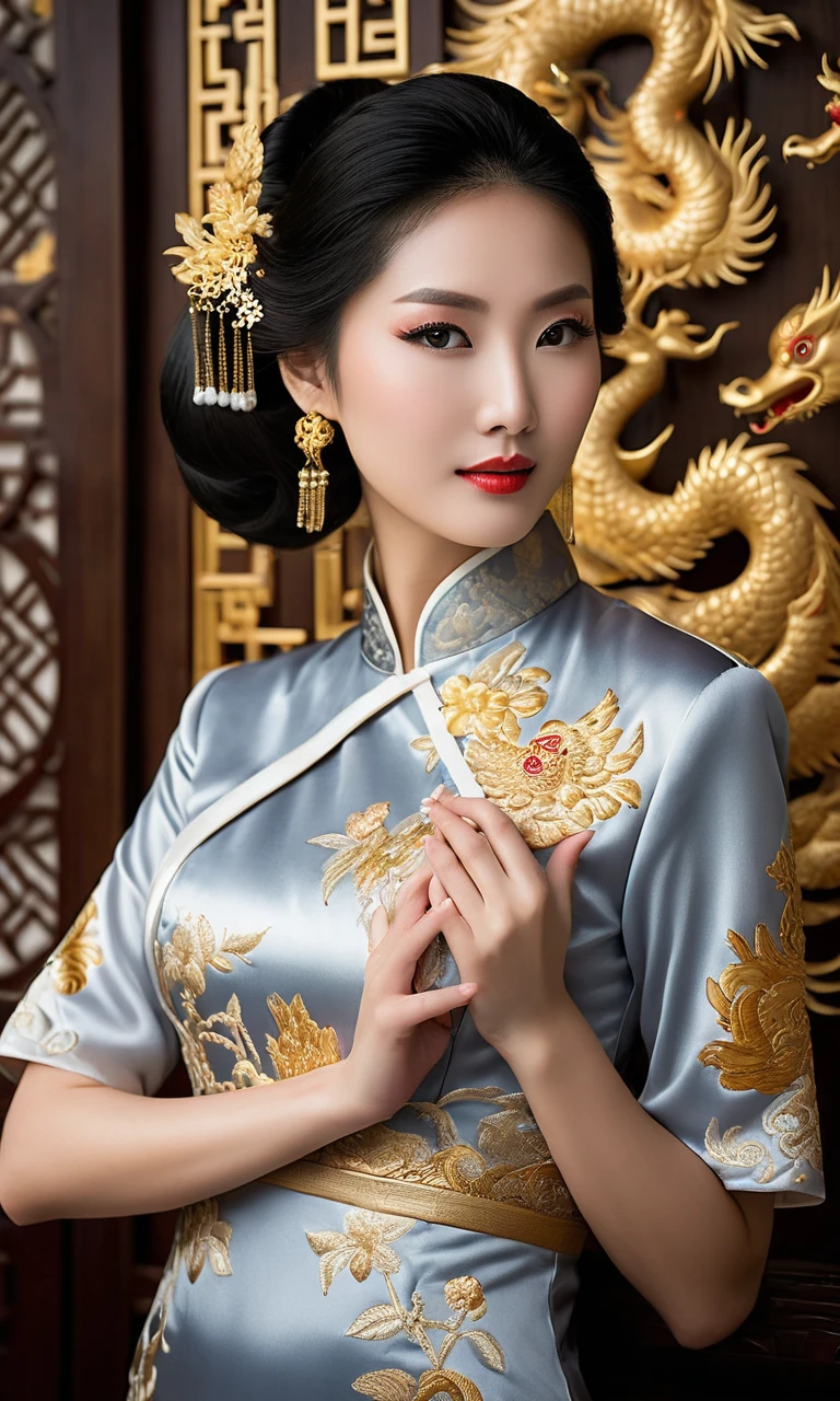 A celestial and all-powerful Chinese stands before me - SeaArt AI