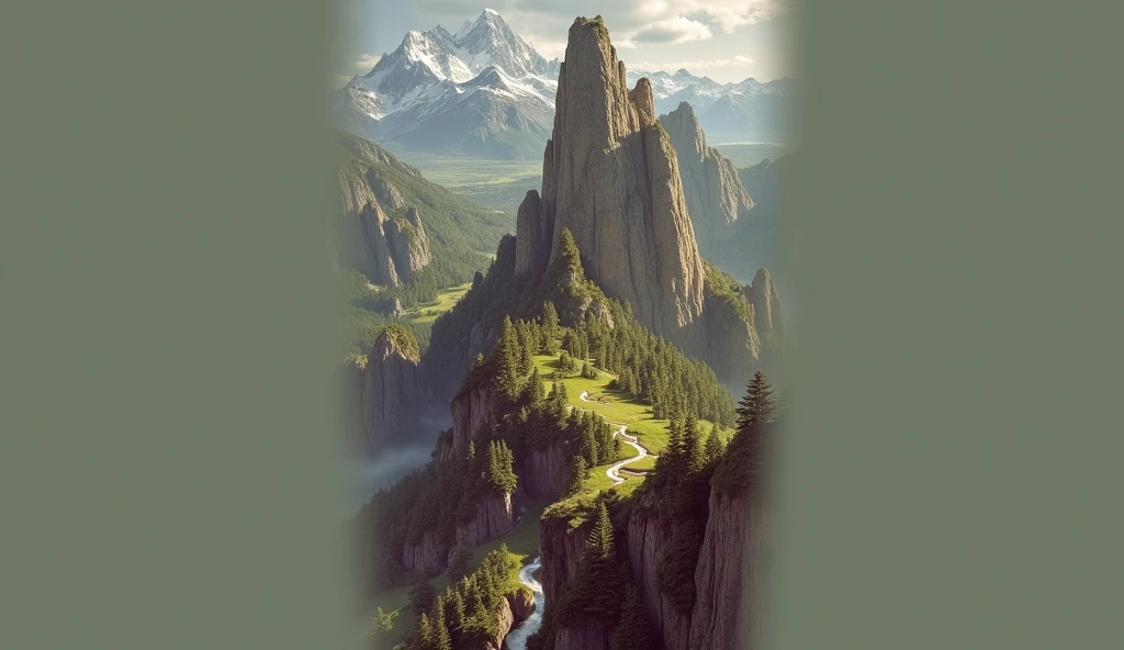 Forest mountains, without character - SeaArt AI