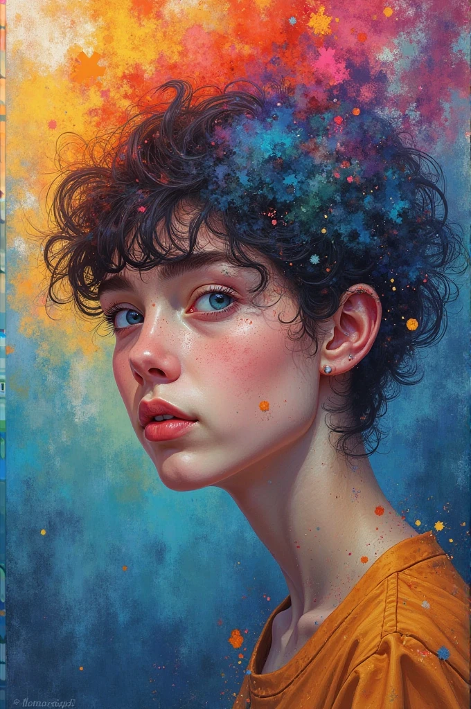 Book cover . About autistic with. The colors of autism - SeaArt AI