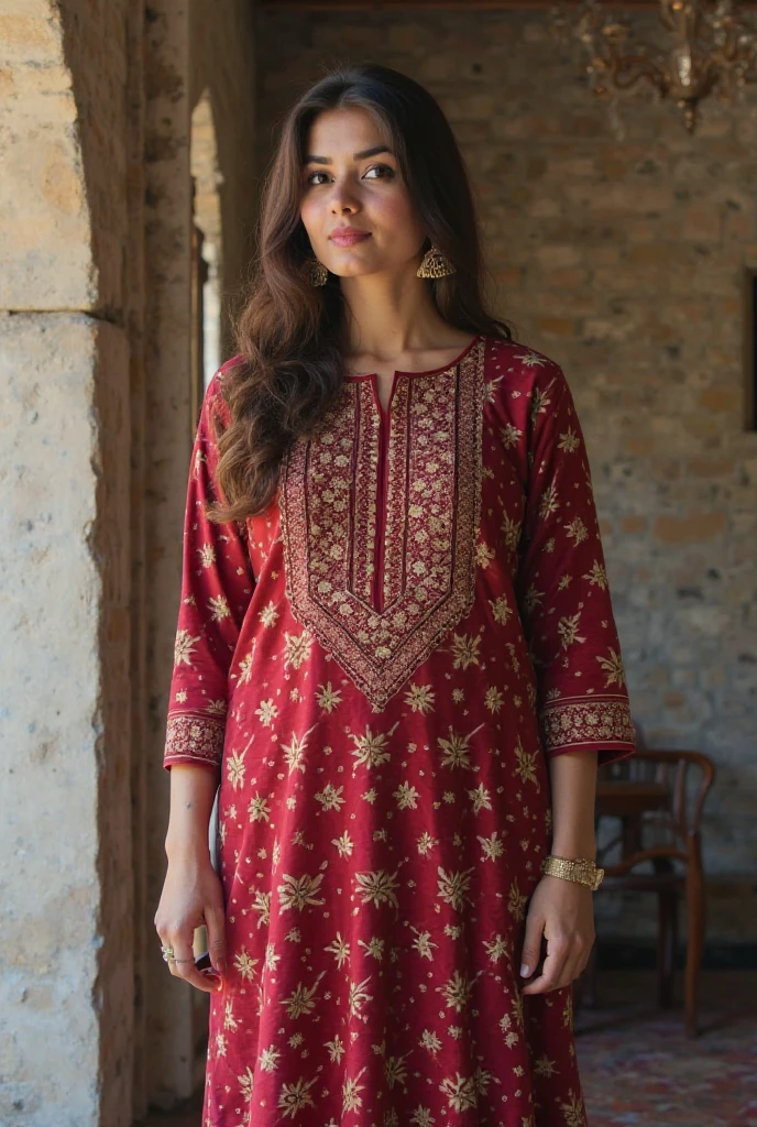 Pakistani woman. Beautiful woman. Broad shoulders. Thick body shape ...
