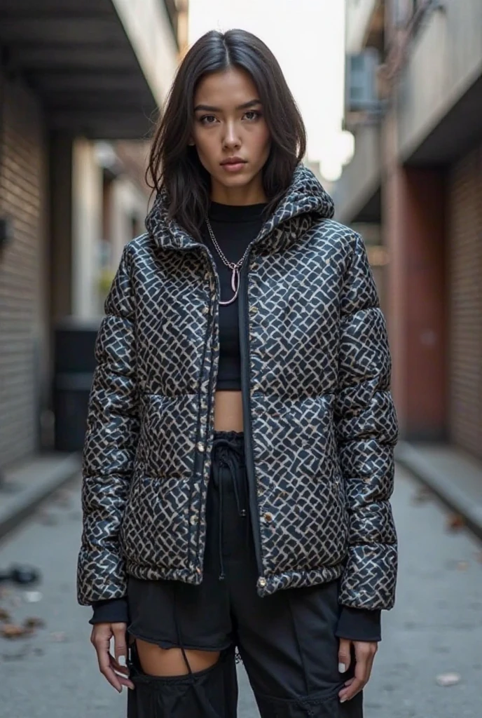 Street wear with grid patterns - SeaArt AI