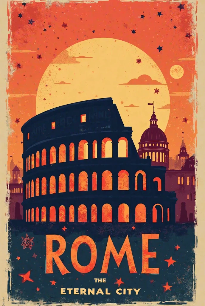 Rome vector poster design - SeaArt AI