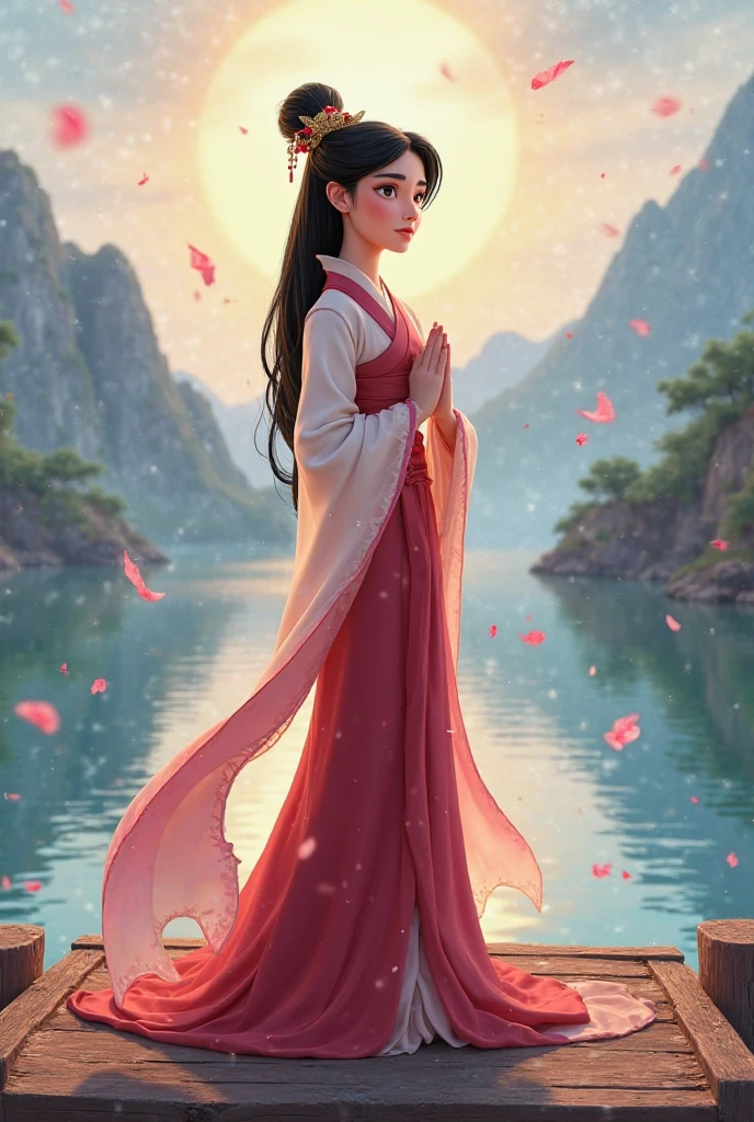 Mulan, héroïne de Walt Disney en tenue traditionnelle chinoise - SeaArt AI