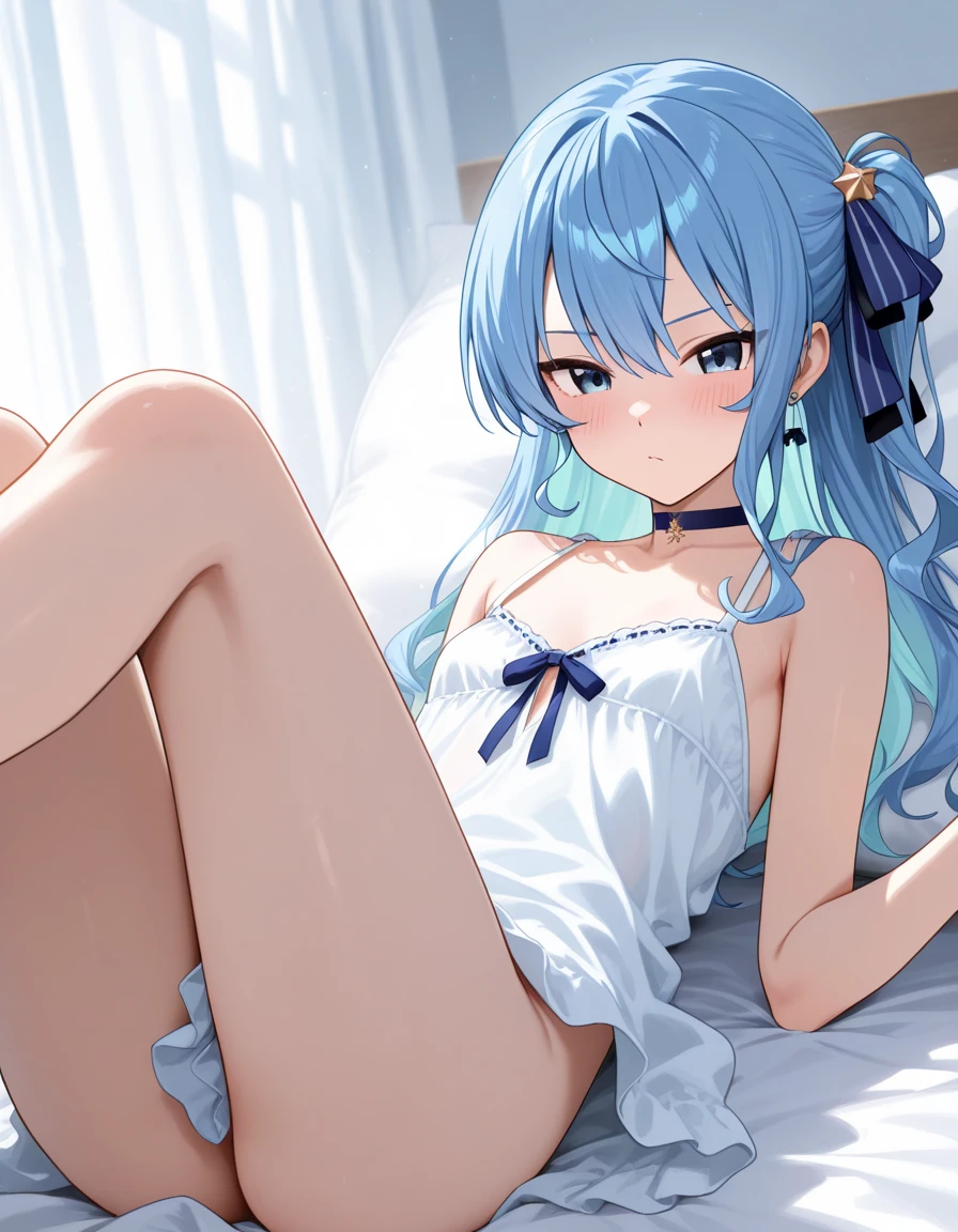 Hoshimachi Suisei Naked doya face no panties - SeaArt AI