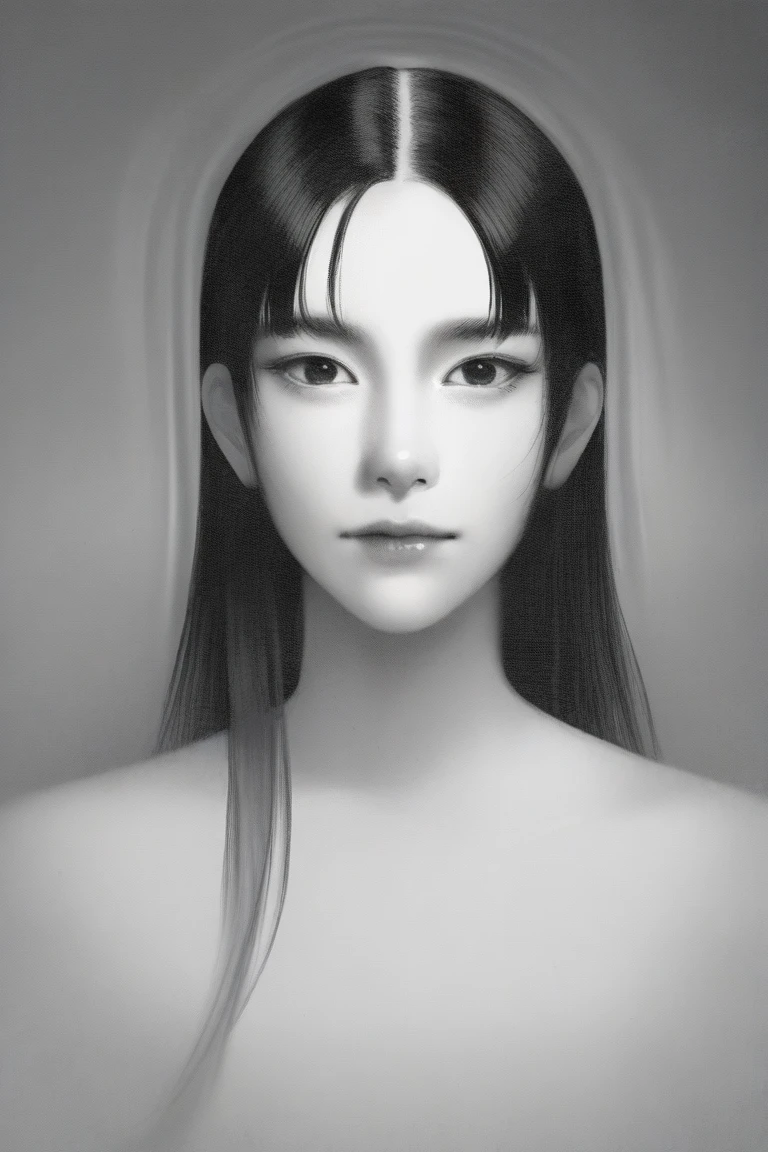 Ultra-realistic Seizo Watase black and white style, Simple line acronym ...