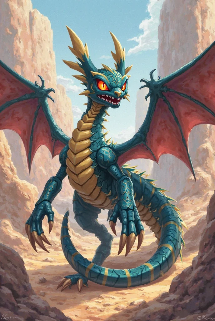 Un pokemon ressemblant à un scorpion de type Normal et dragon - SeaArt AI
