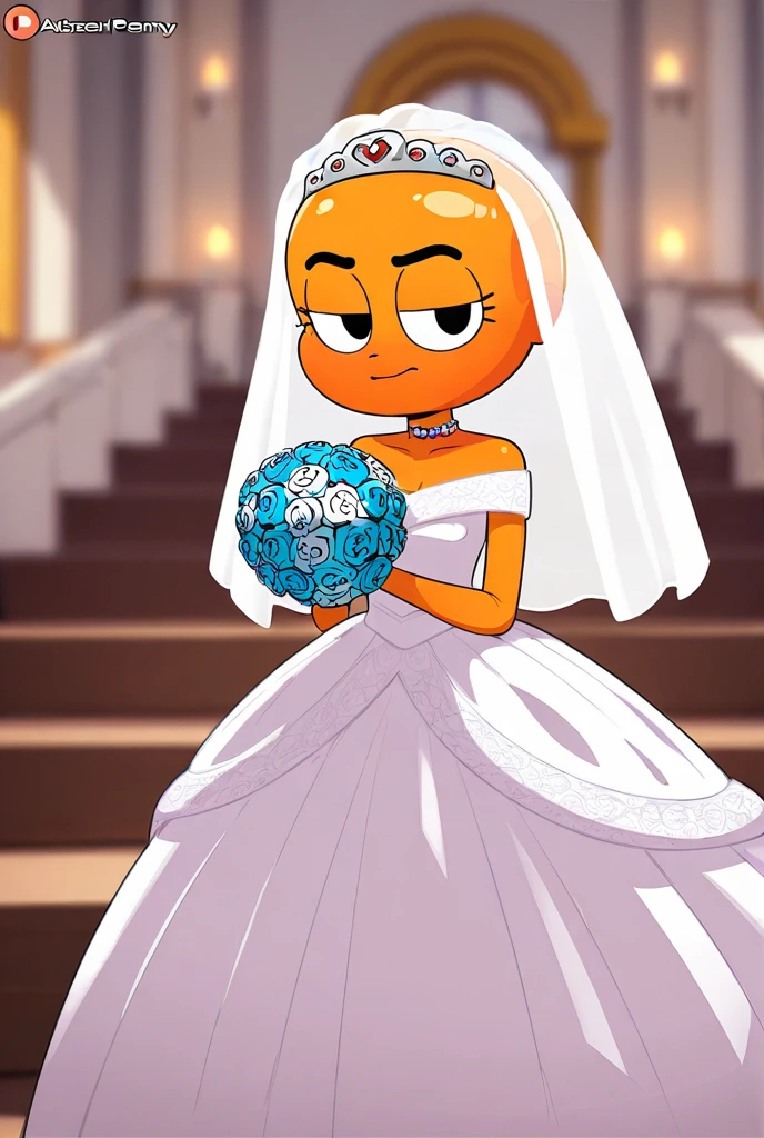 Cartoon Penny Fitzgerald The Amazing World of Gumball, wedding dress ...