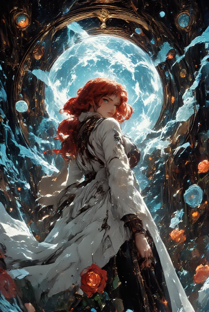 In the style of ff-td, Inkplash art on rice paper, sepia, henna - SeaArt AI