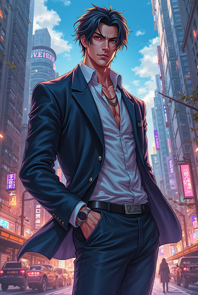Anime for men - SeaArt AI