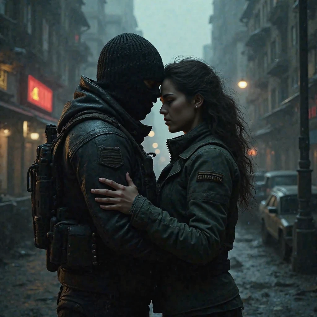 Call of Duty mobile wallpaper, with the Ghost in love with a girl ...