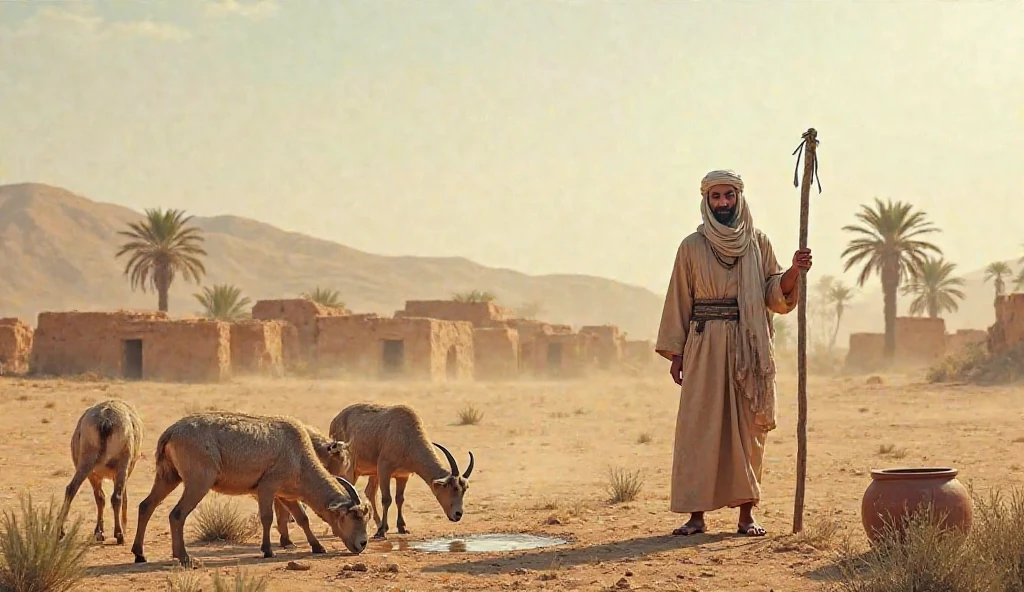 A highly detailed and realistic depiction of an ancient Arabian ...