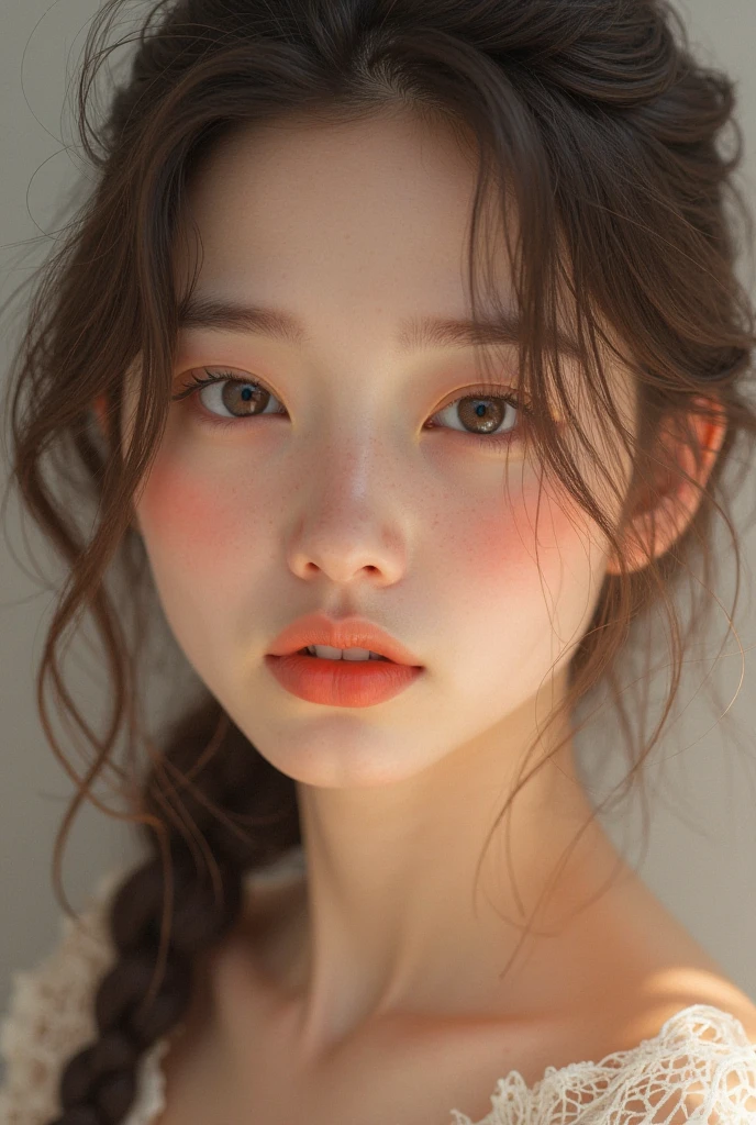 A girl with beautiful rosy skin - SeaArt AI