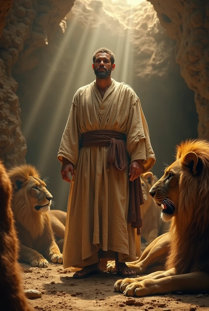 A breathtakingly realistic and dramatic portrayal of Daniel in the ...