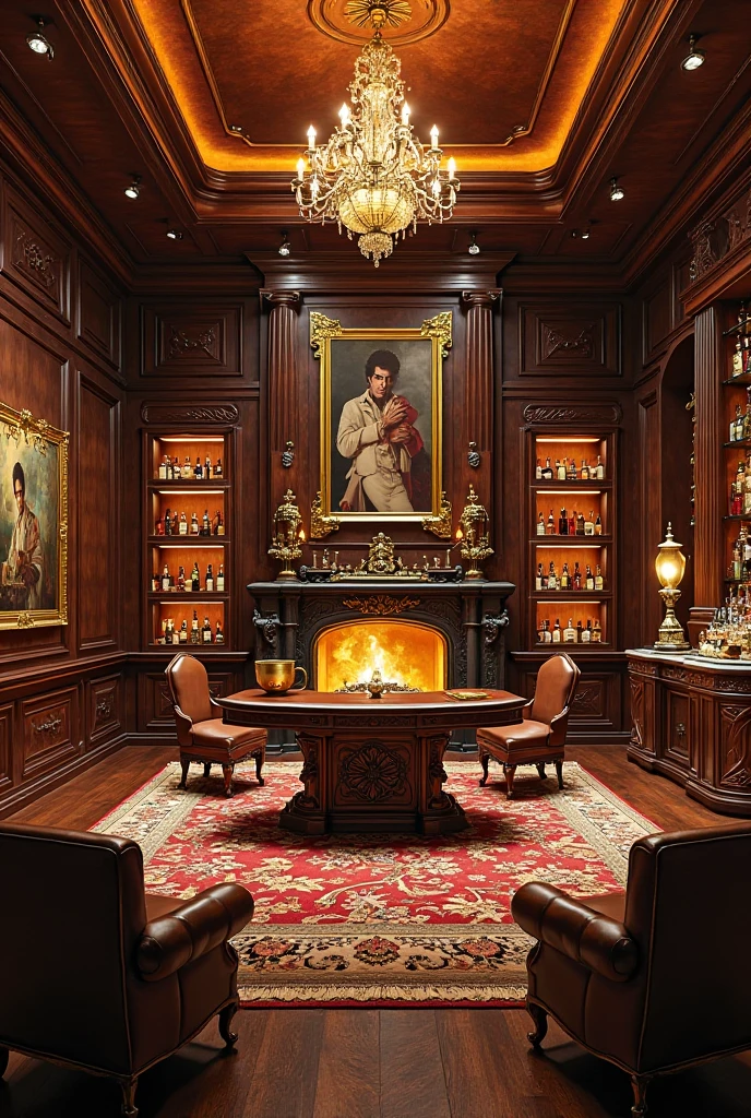 Room in the style of Tony Montana - SeaArt AI