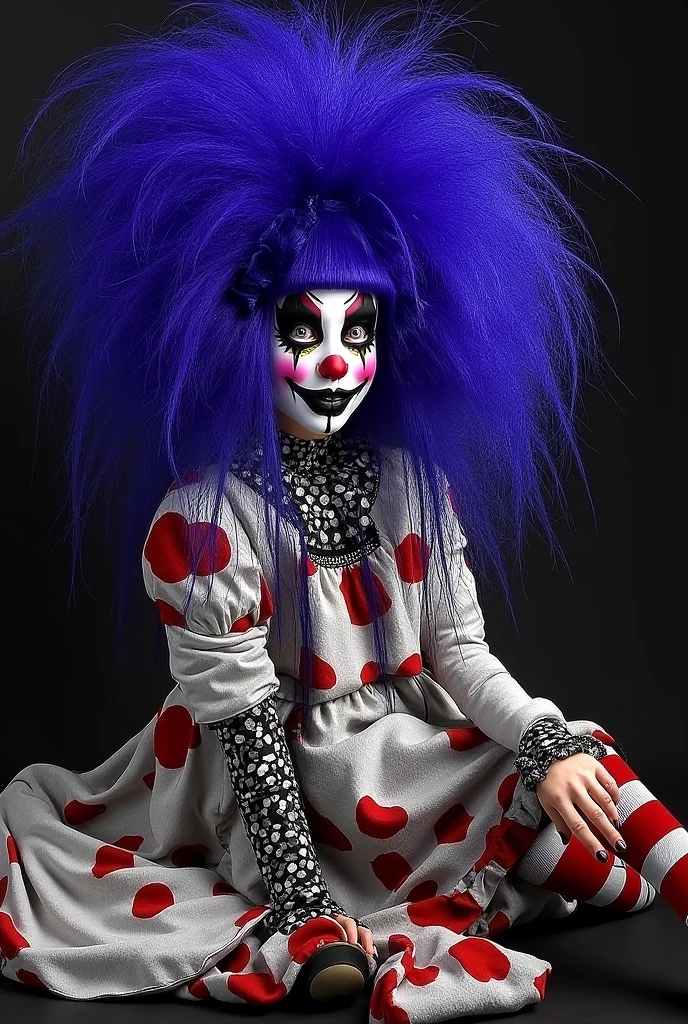 Young Woman Jester、Amazing Jester Outfit、BIG SIZE SHOES 、 gentle smile ...