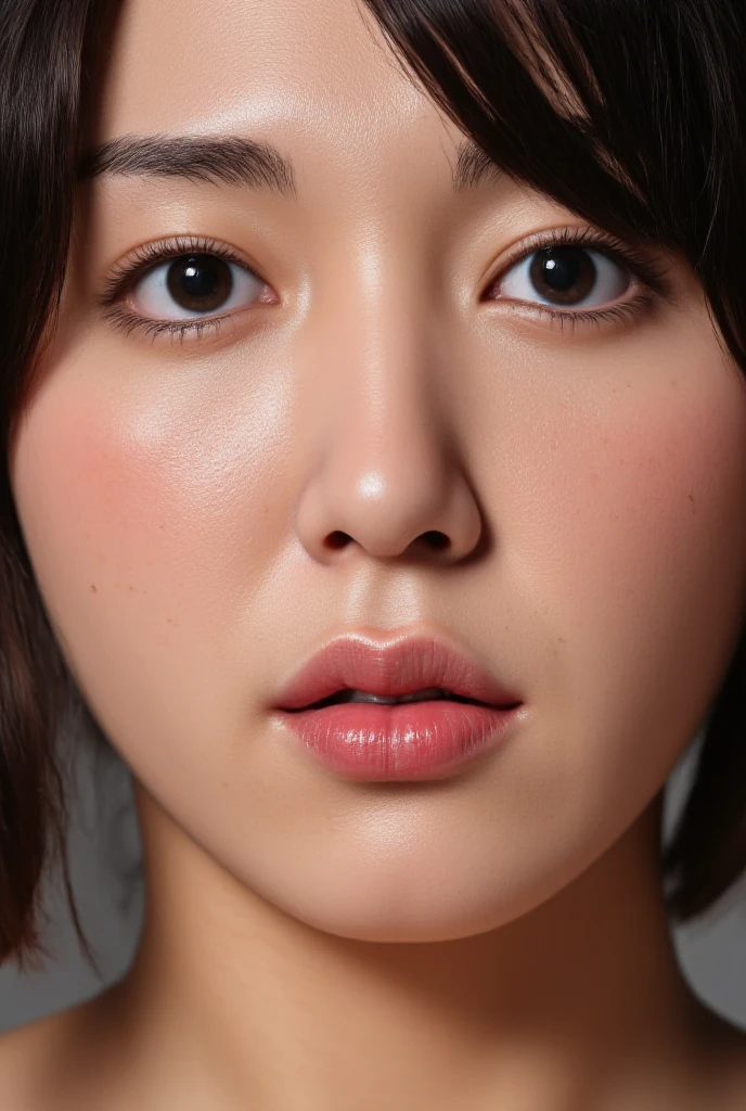 28year old Japanese woman。。stay quiet。horizontally viewed from the ...