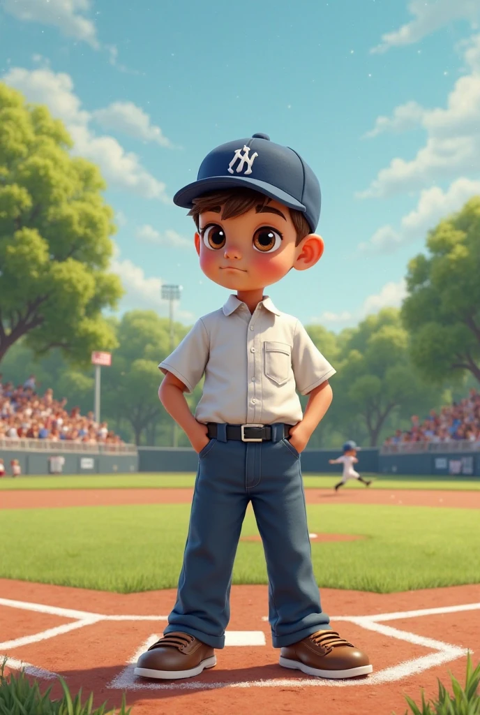 Small boy umpire - SeaArt AI