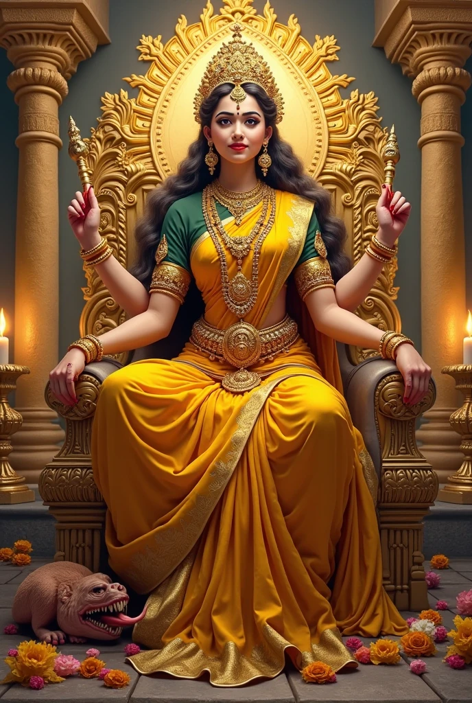 The next Mahavidya is Goddess Bagalamukhi, the goddess of paralyzing ...