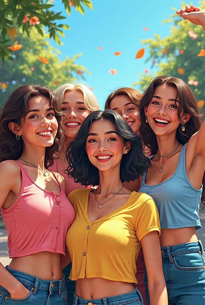 The girls with tops - SeaArt AI