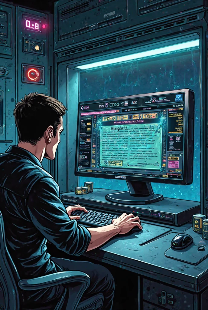 Comic creates an image of a computer saying intruder detecting and ...