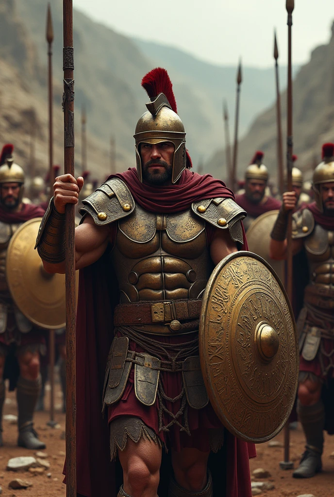 A Ancient Greece Spartan Army - SeaArt AI