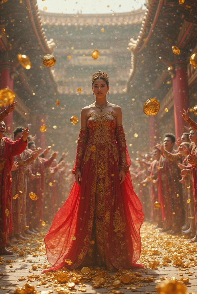 The female Emperor rejoiced at the excitement of the people who ...