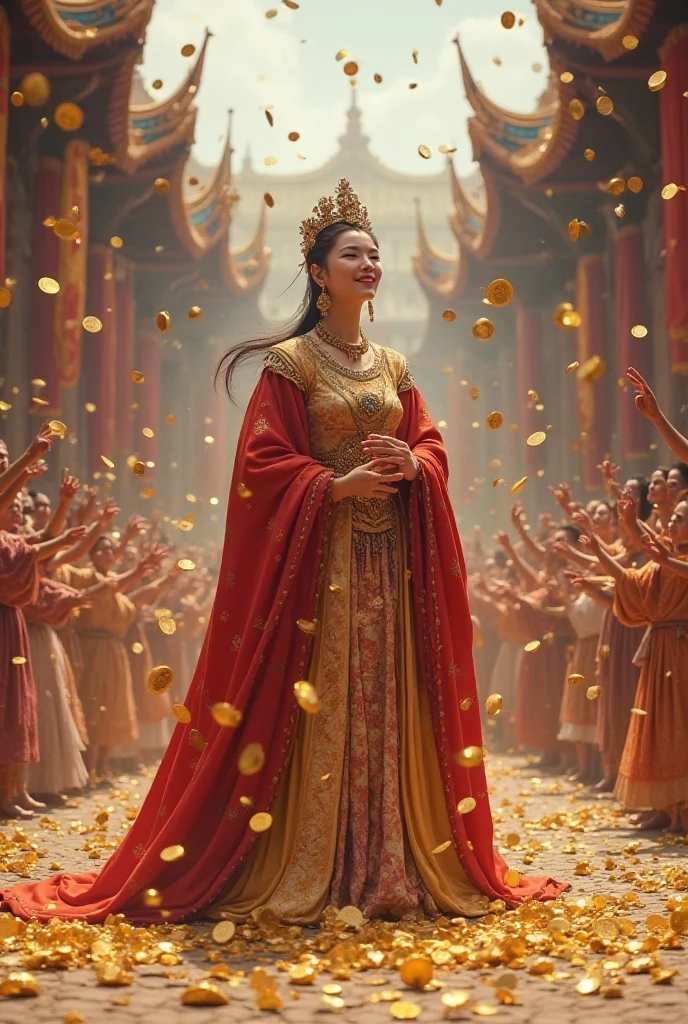 The female Emperor rejoiced at the excitement of the people who ...