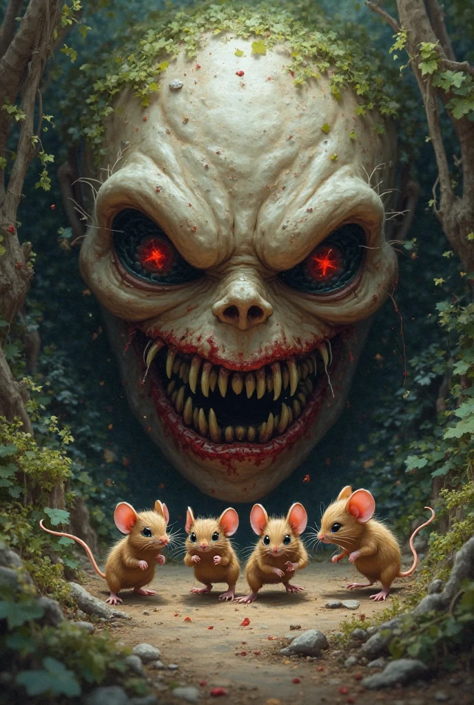 RACHASIH ON THE FACE OF HORROR WITH CUTE LITTLE MICE RESCUING EACH ...