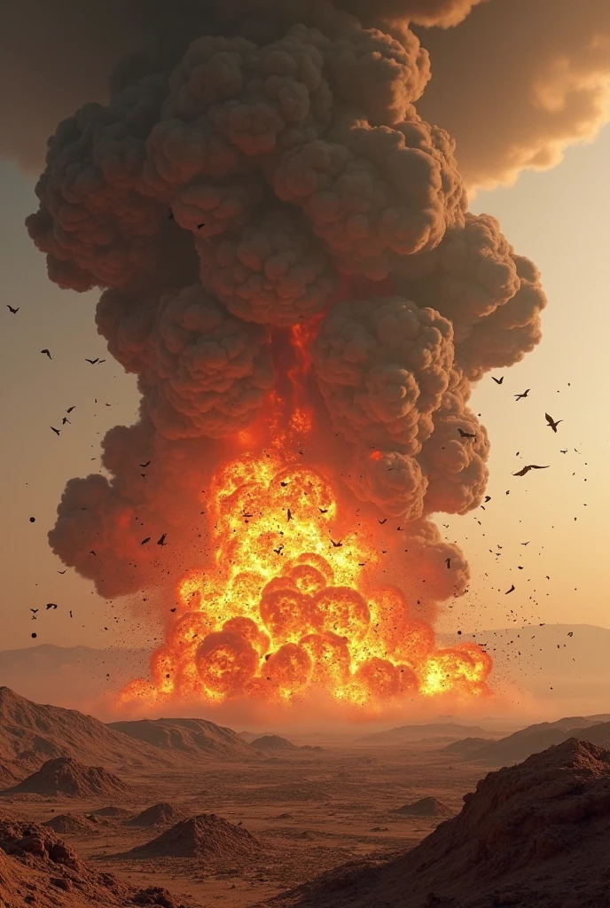 Explosion in Saudi Arabia - SeaArt AI