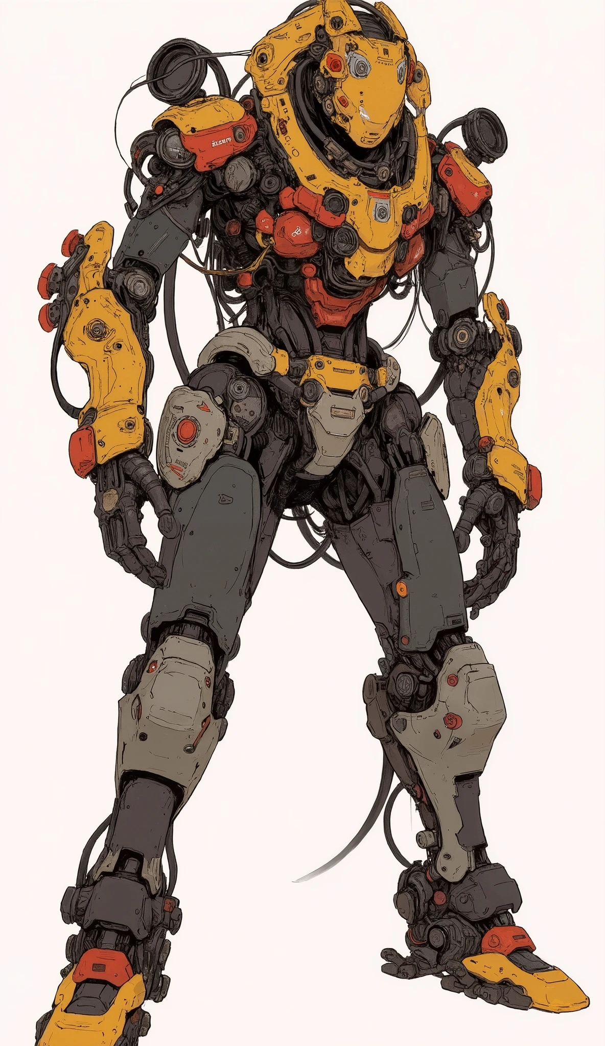 A close up of a robot with a large body of equipment - SeaArt AI