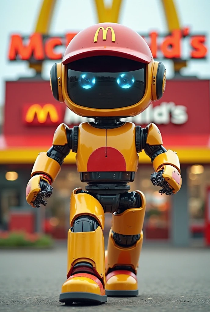 McDonald's robot walking forward - SeaArt AI