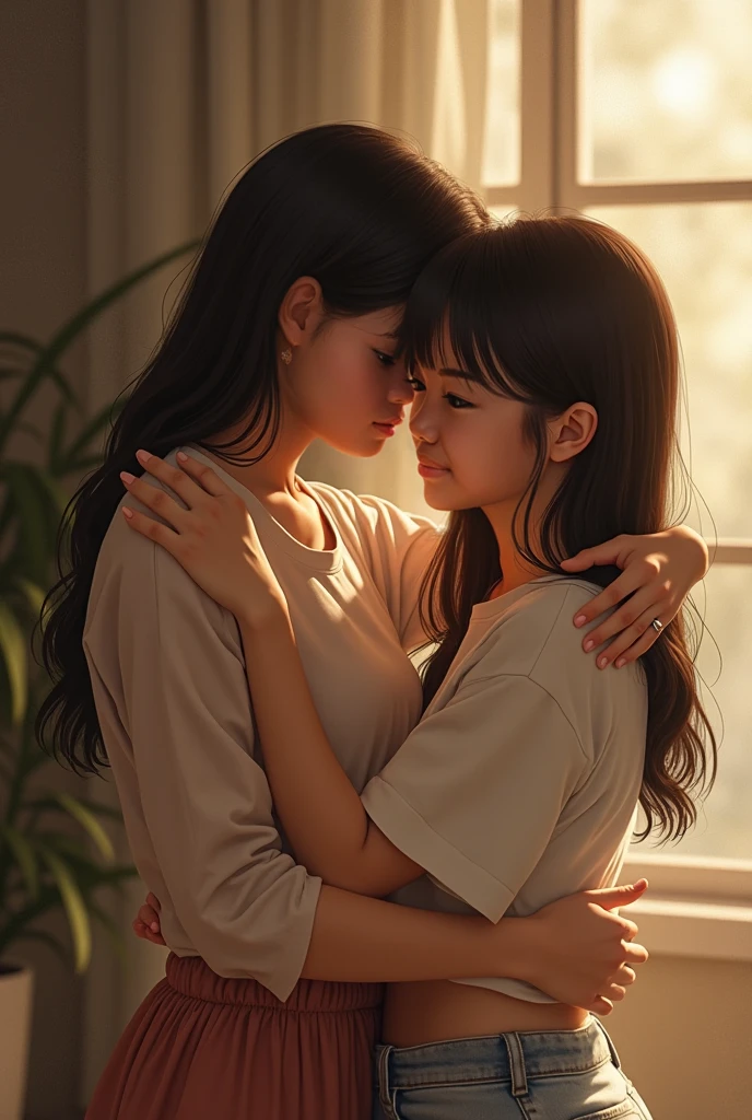 Hug each other - SeaArt AI