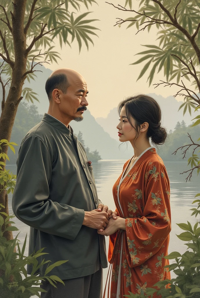 Drawing Uncle Ho with ren - SeaArt AI