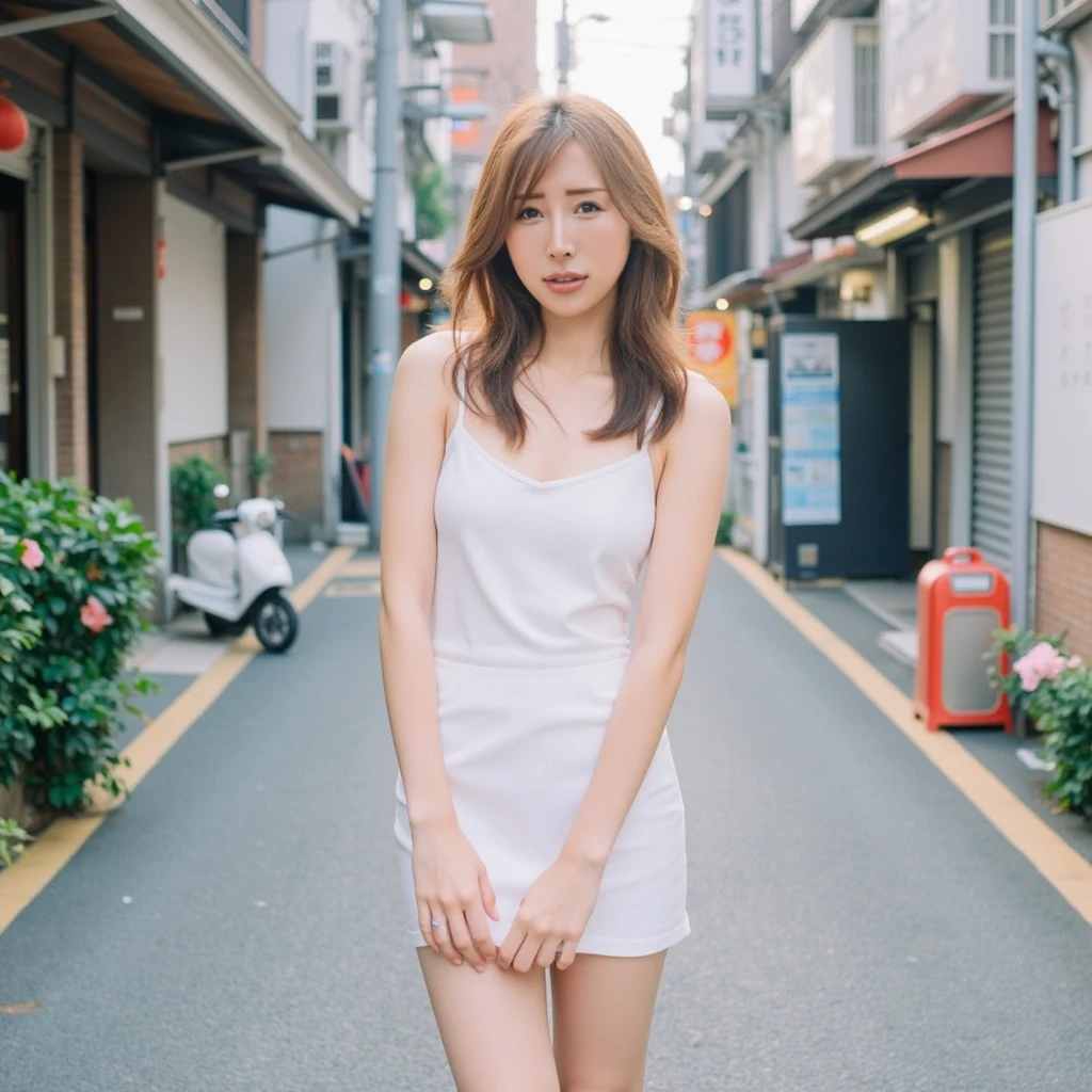 Elegant Japanese Women,30th Generation､Standing expression, I have long ...