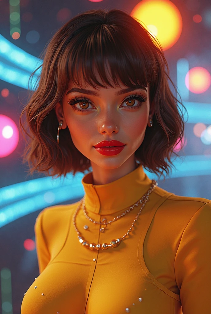 Video game quality, Pac Man in the female version, yellow with red ...